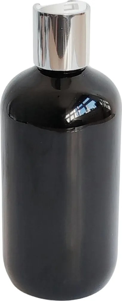 Dávkovač na mýdlo 300 ml černý s bílo-stříbrným DISC TOP BELA