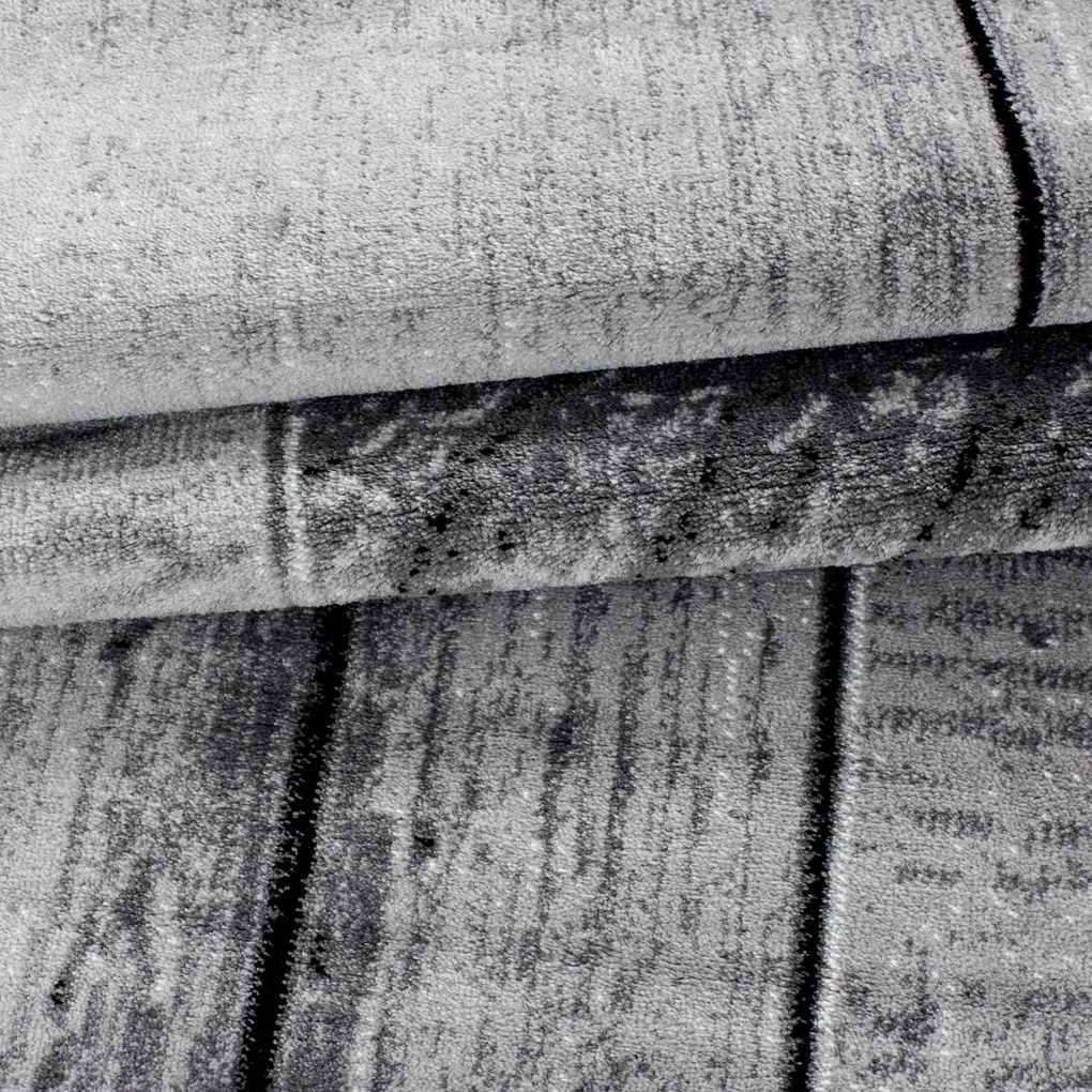 Ayyildiz Kusový koberec PARMA 9260, Černá Rozměr koberce: 80 x 300 cm