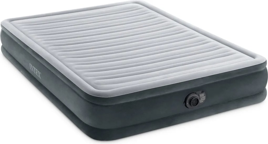 Nafukovací matrace s automatickou pumpou DELUXE III šedá