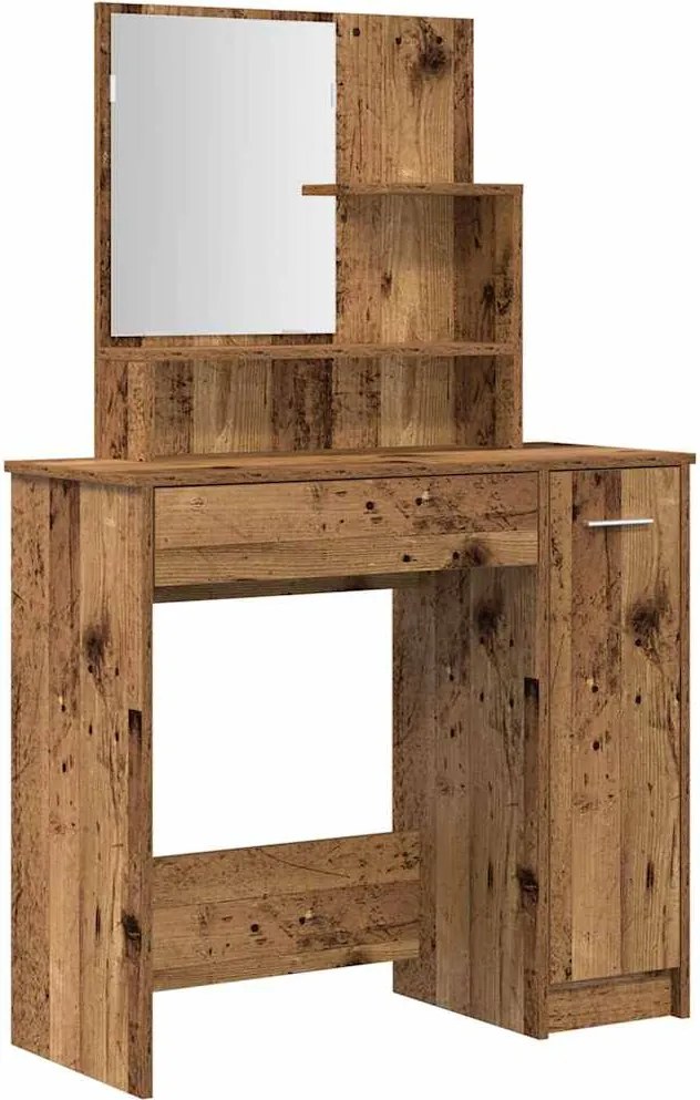 Set toaletního stolku staré dřevo kompozitní dřevo 3329191