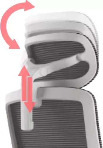 Kancelářská ergonomická židle WISDOM s podhlavníkem — síť, šedý plast, nosnost 150 kg, světle šedá Mercury star