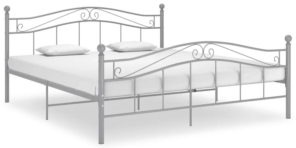 Rám postele šedý kov 140 x 200 cm,  324999