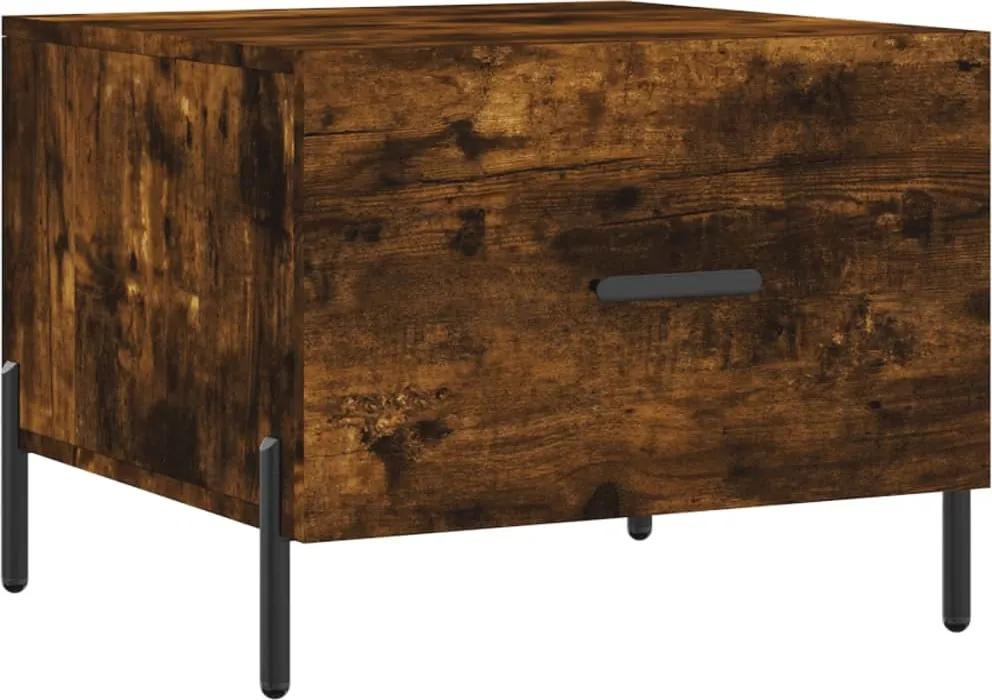 vidaXL Konferenční stolek 50 x 50 x 40 cm kompozitní dřevo [829422] Barva: bílá s vysokým leskem
