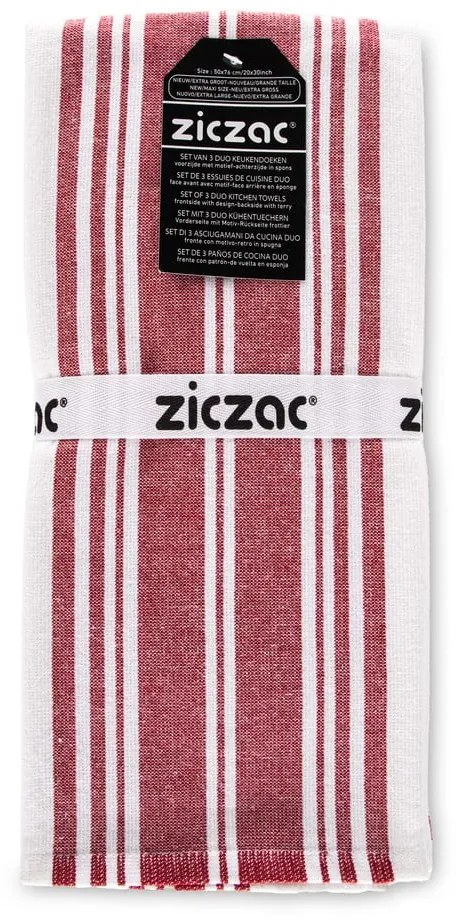 Utěrky v sadě 3 ks 50x76 cm Duo Stripe – ZicZac