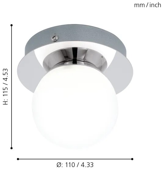 Eglo 94626 - LED koupelnové svítidlo MOSIANO 1xLED/3,3W/230V IP44