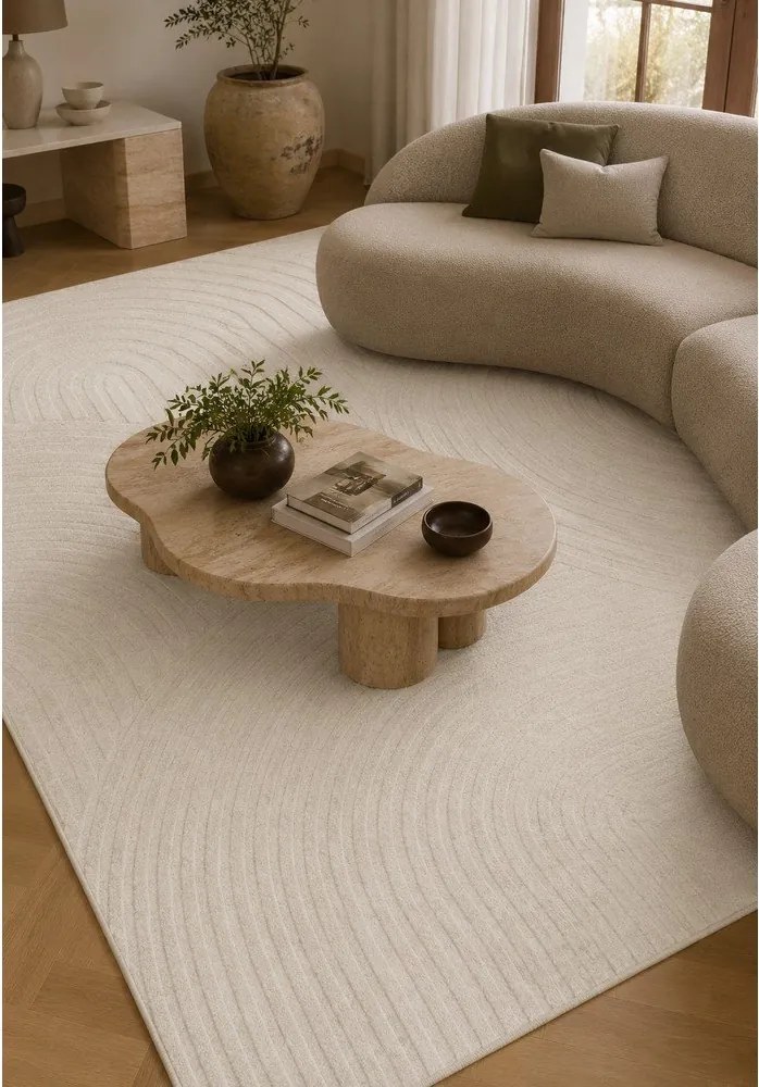 Krémový koberec 200x290 cm Whirl – ESTE
