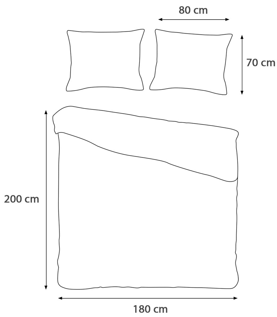 SATÉNOVÉ LOŽNÍ POVLEČENÍ SATYNLOVE CLASSIC 180X200 CM, 2 KS 70X80 CM TMAVĚTYRKYSOVÁ
