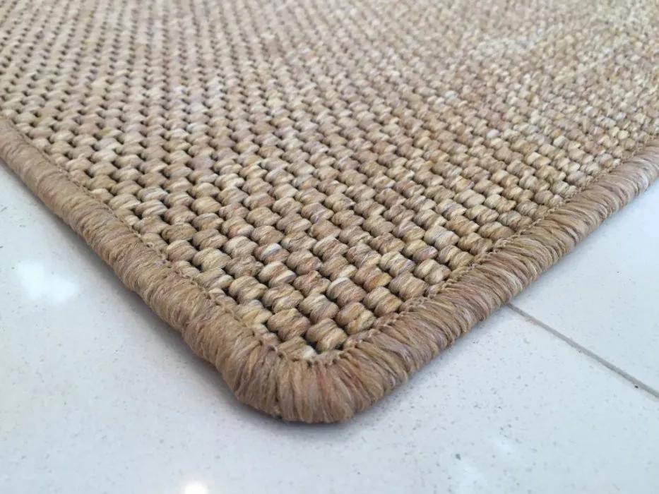 Vopi | Kusový koberec Nature terra - 1 m2 s obšitím