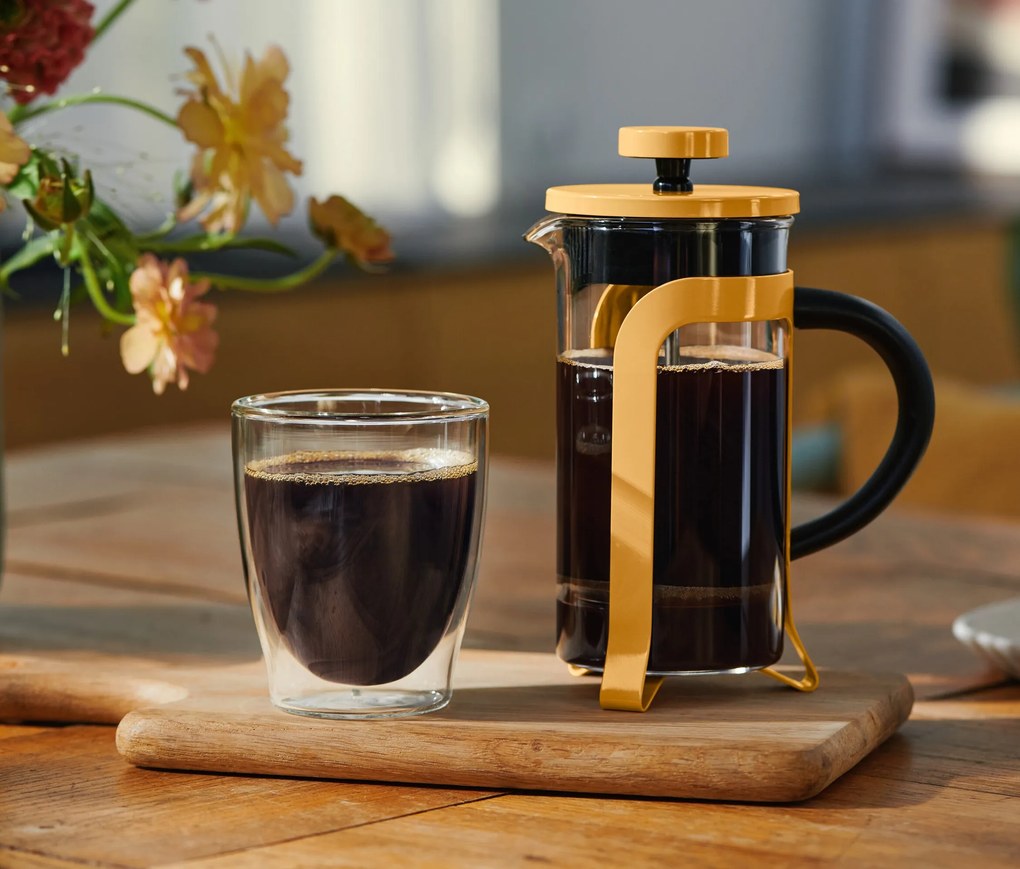 Tchibo - Konvička french press 300 ml - barva: gold