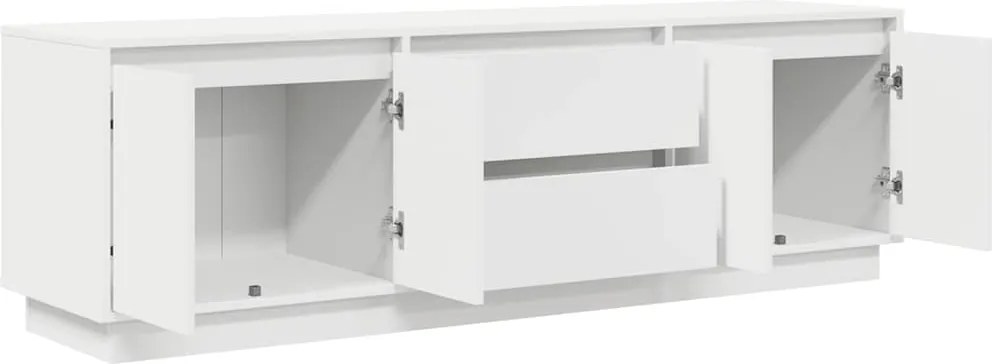 TV skříňka s LED osvětlením bílá 160,5x41x50 cm 3328426
