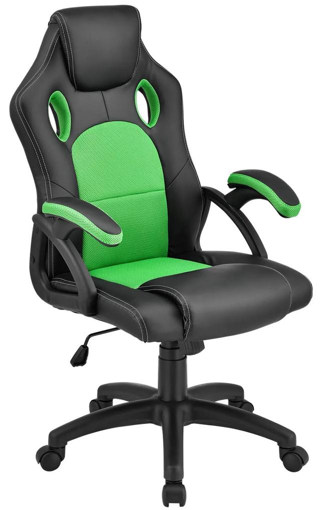 InternetovaZahrada - Kancelářská židle Montreal – černo/zelená