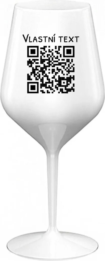 Personalizovaná nerozbitná sklenice s QR kódem