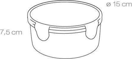 TESCOMA Dóza FRESHBOX 0,8 l, kulatá