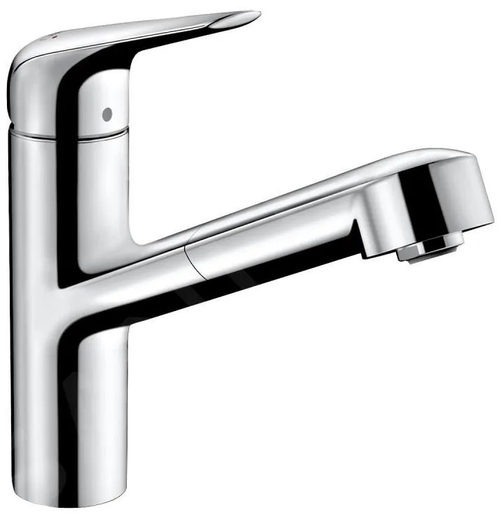 Hansgrohe Focus M42, dřezová baterie M427-H150 s výsuvnou sprškou, chromová, HAN-71814000