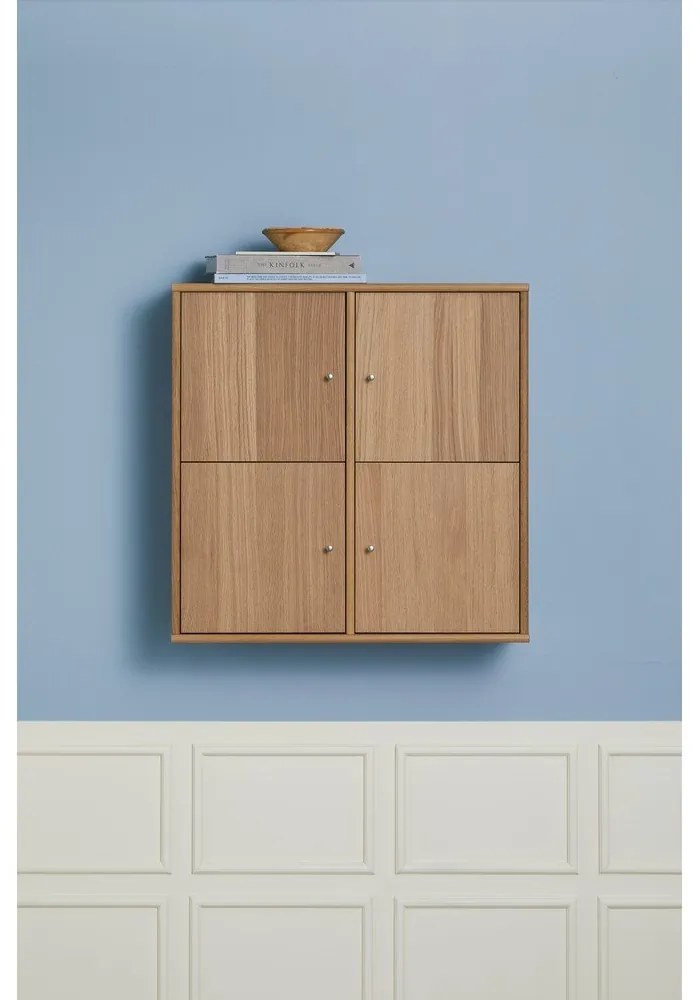 Závěsná knihovna v dekoru dubu v přírodní barvě 70x70 cm Mistral – Hammel Furniture
