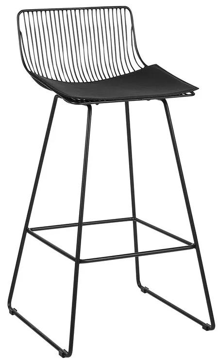 Set 2 ks barových židlí Fidelia (černá). 1079007