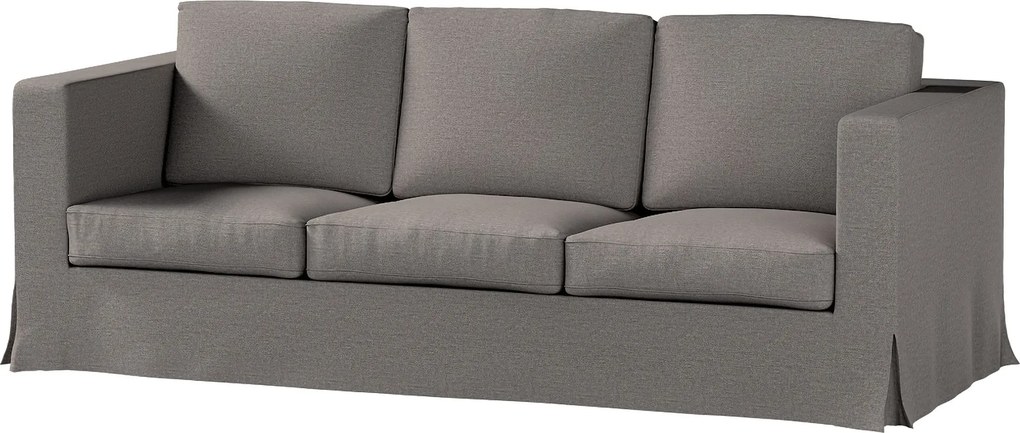 Potah na pohovku IKEA Karlanda 3-místná nerozkládací, dlouhý barva šedá látka pletený vzor
