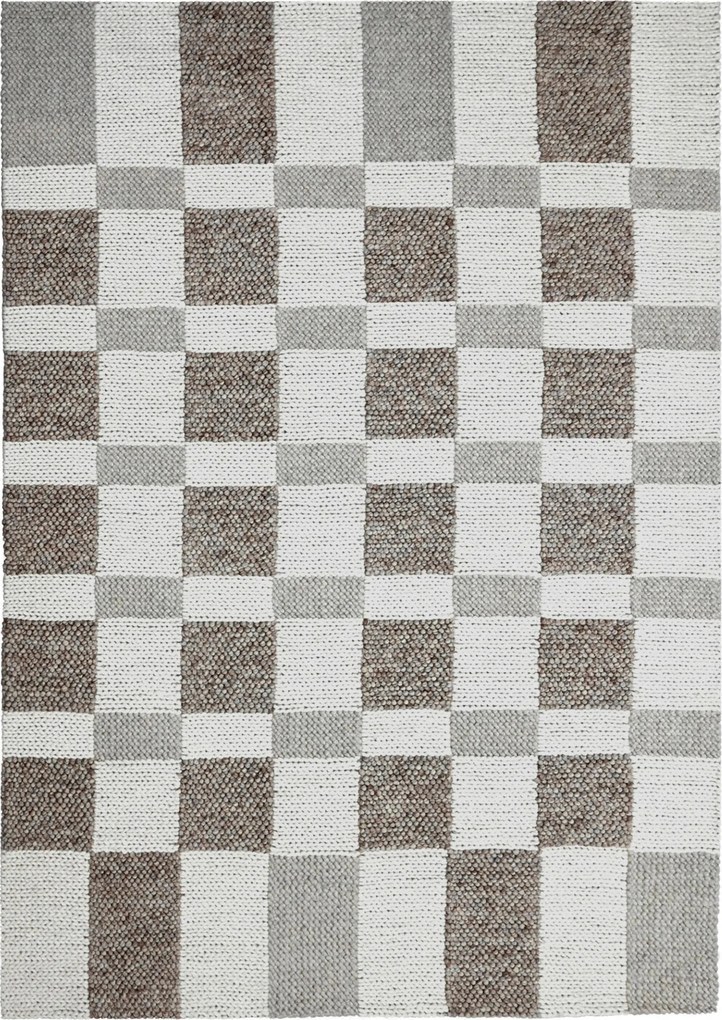 XXXLutz RUČNĚ TKANÝ KOBEREC, 130/190 cm, béžová Linea Natura - Vlněné koberce - 004649005861