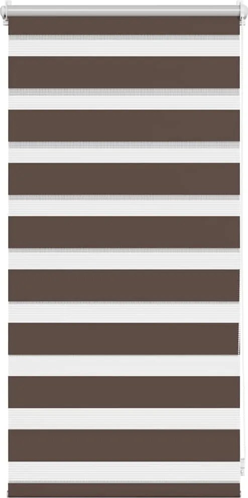 Zebrová roleta 40,9x100 cm Šířka látky 36,7 cm kávová 240185