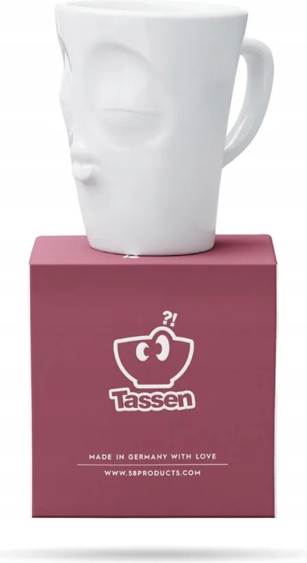Hrnek 58products Tassen porcelán Líbací Küssend Smajlík 350 ml jako dárek