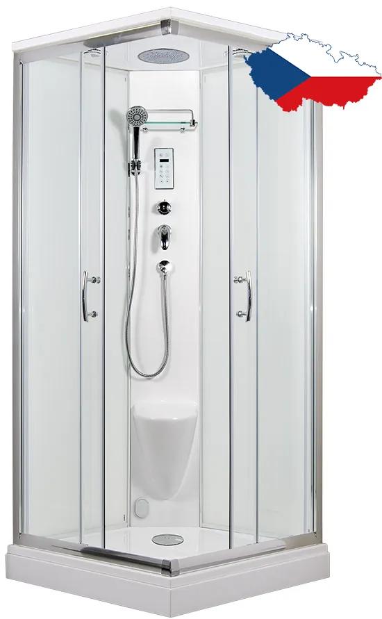 ARTTEC SMARAGD NEW - Parní sprchový box model 8 clear 90 x 90 cm