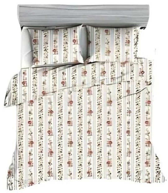 KARO Flanelové povlečení 160x200 1322E 432N šedé vícebarevné květy růže Flanel Comfort button-down