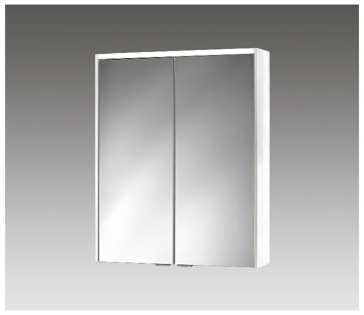 Jokey Plastik JOKEY KHX 60 dřevěný dekor-bílá zrcadlová skříňka MDF 251012020-0111