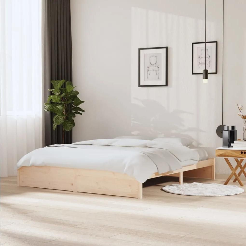 Rám postele masivní dřevo 180 x 200 cm Super King Size - Default Title