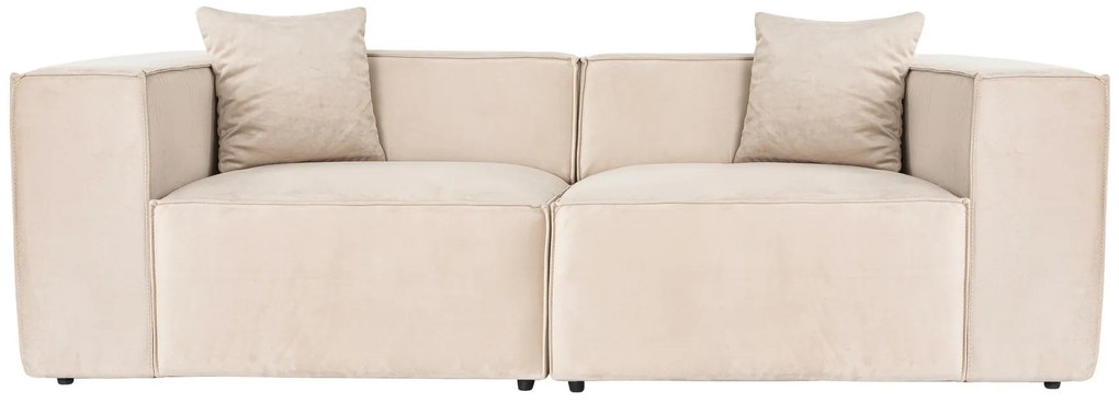 Hanah Home Dvoumístná pohovka LORA krémová 220 cm