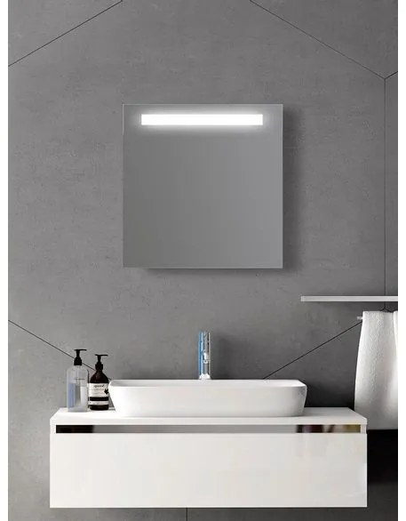 Amirro Luna Zrcadlo 60 x 60 cm s LED osvětlením s vypínačem, 902-050