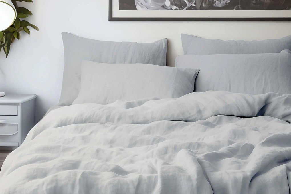 Mušelínové prodloužené povlečení Silver Velikost: 140 x 220 + 70 x 90