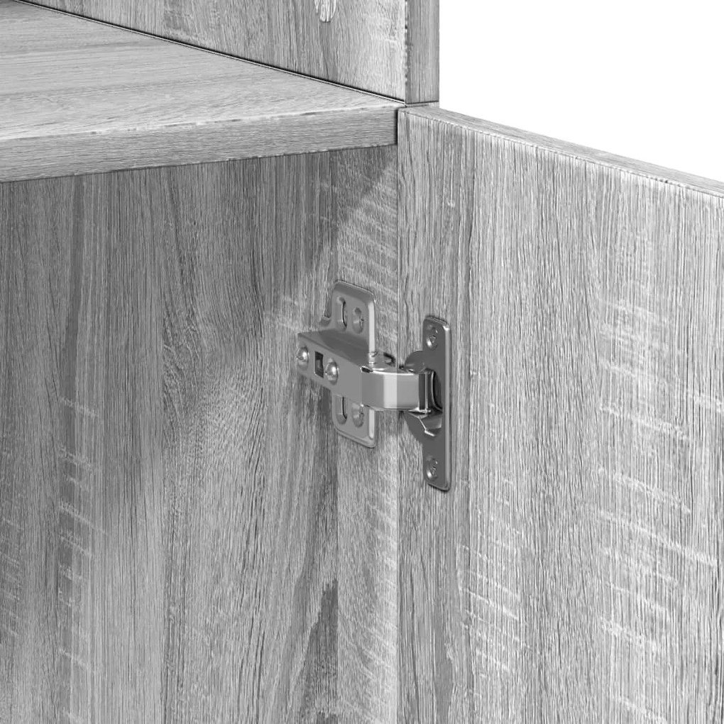 Skříň highboard šedá sonoma 70 x 42,5 x 185 cm kompozitní dřevo 3281376