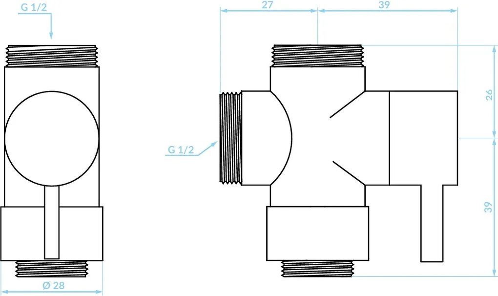 Kuchinox Kuchinox, přepínač pro sprchový sloup, černá matná, LAV-CBP_7P0D