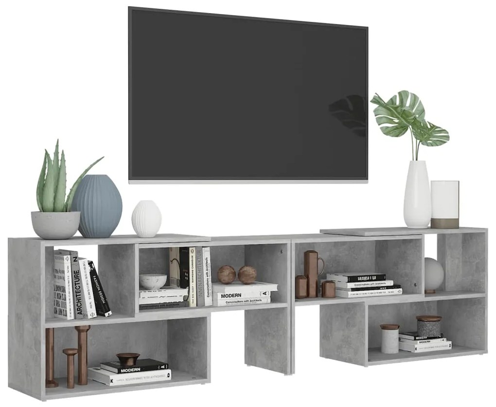 vidaXL Marketos TV skříňka betonově šedá 149 x 30 x 52 cm kompozitní dřevo
