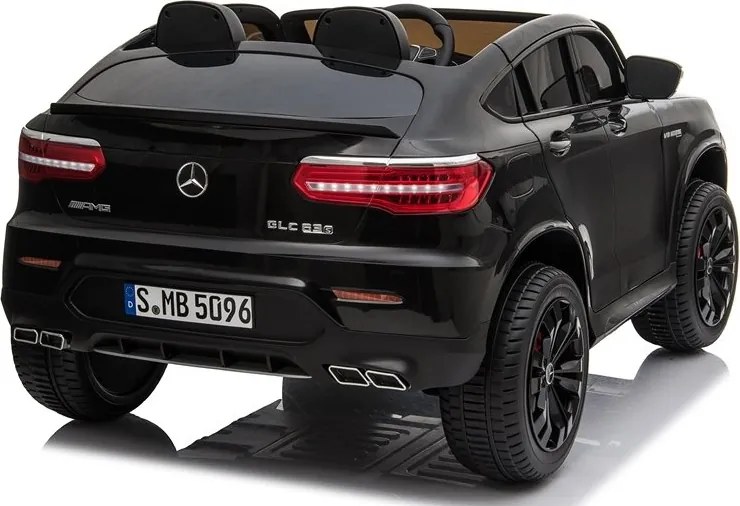 LEAN CARS Elektrické autíčko Mercedes GLC 63S MP4 černé lakované