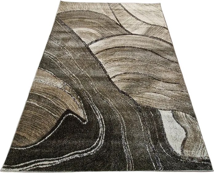 HU Béžovo-hnědý abstraktní koberec Rio 936-Beige-Fume Rozměr: 60x100 cm