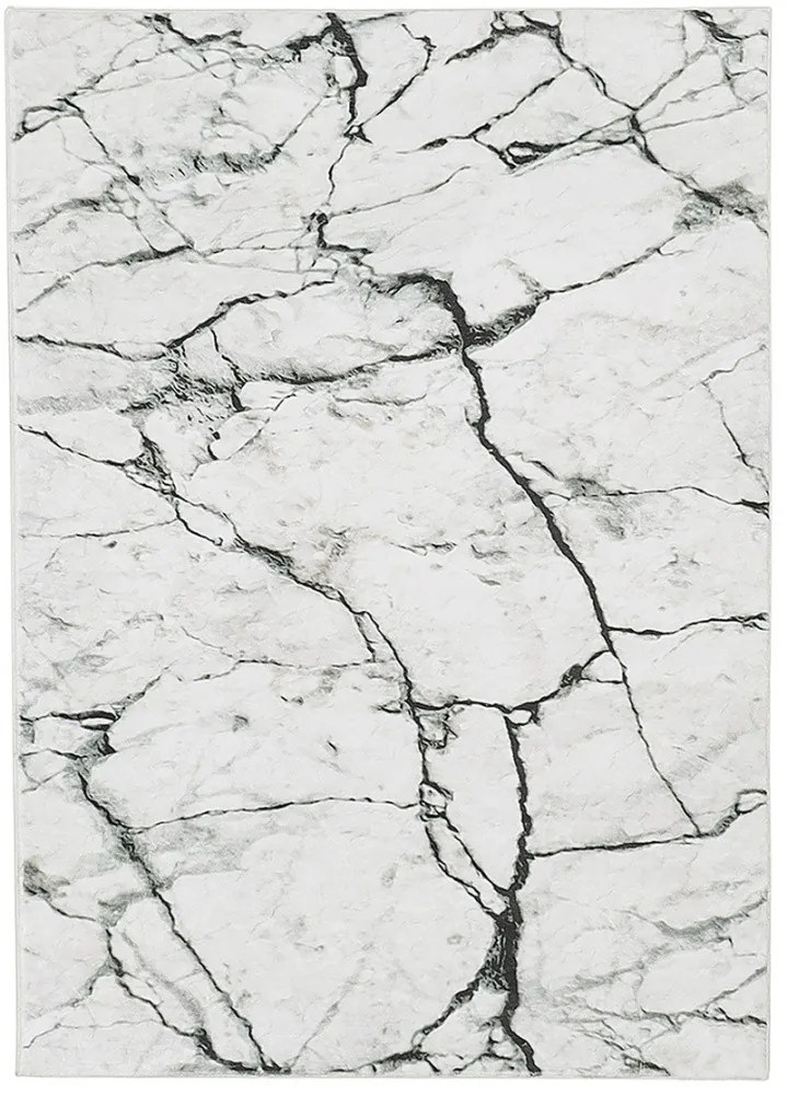 B-line, Kusový koberec Color 1195, 80x150, bílá, černobílá, ložnice