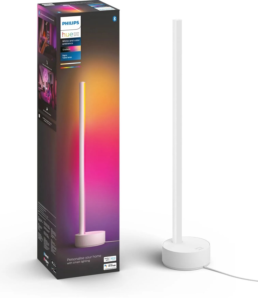 Stolní lampa philips hue gradient signe stolní bílá