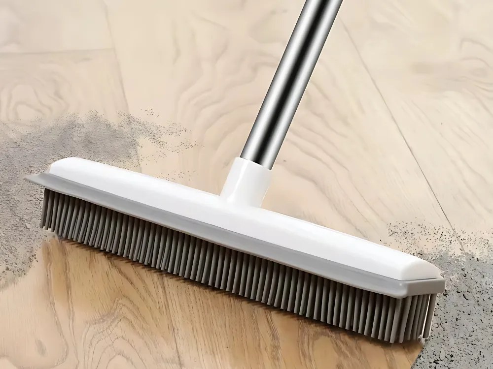 Verk Group Gumovo-silikonový smeták s kovovou rukojetí 120 cm