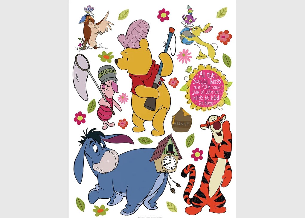 Dětská samolepka na zeď Disney Medvídek Pú | 65 x 85 cm | DDK881