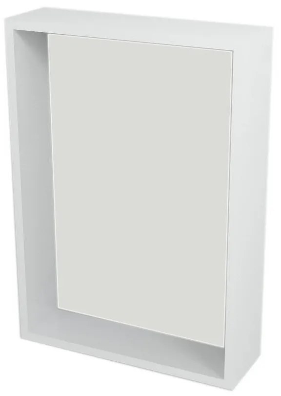 SAPHO - RIWA policové zrcadlo 50x70x15 cm, bílá RW510