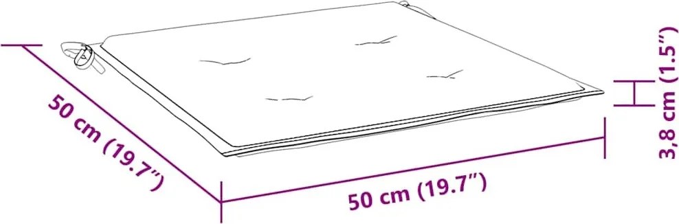 vidaXL Zahradní židle s čajovým stolkem a poduškami 2ks akáciové dřevo [3061277] Barva: Modrá