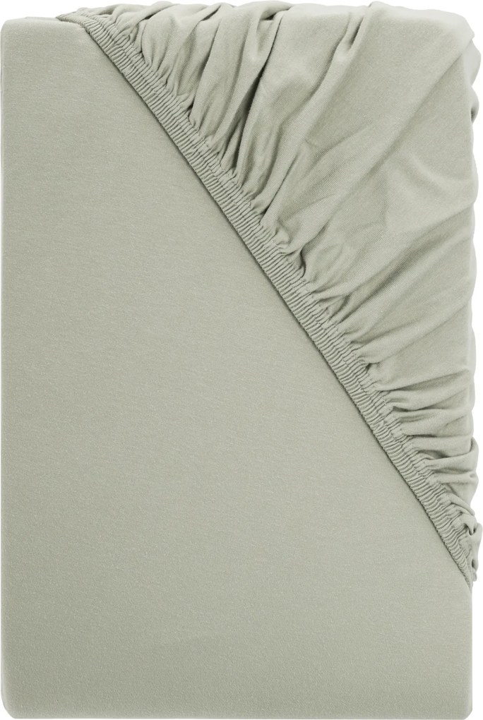 Livarno® Žerzejové napínací prostěradlo, 90–100 x 200 cm (zelená)