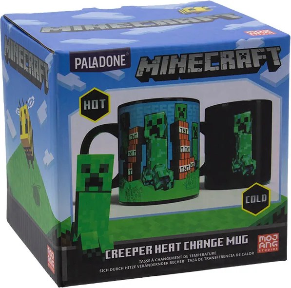 Hrnek měnící Minecraft Creeper