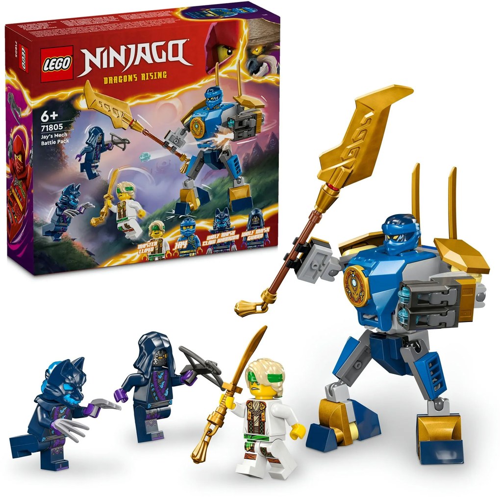 Lego stavebnice lego ninjago 71805 bojový balíček jayova robota