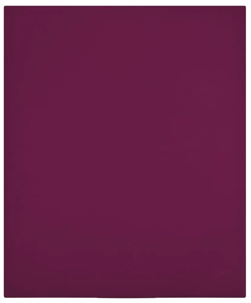 Jersey prostěradlo bordó 140x200cm bavlna 136254