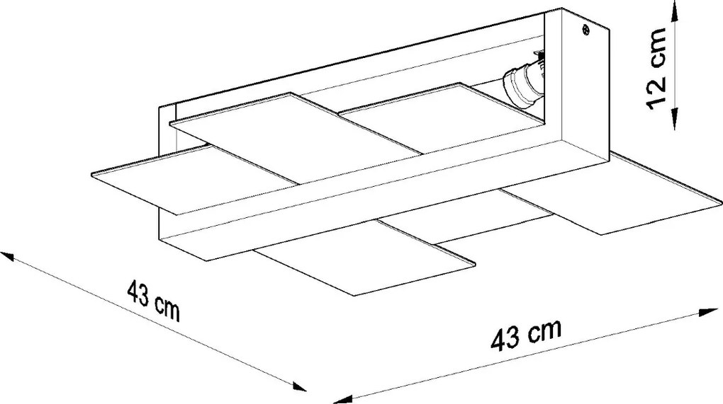 Sollux Lighting Stropní svítidlo FENIKS 2 wenge