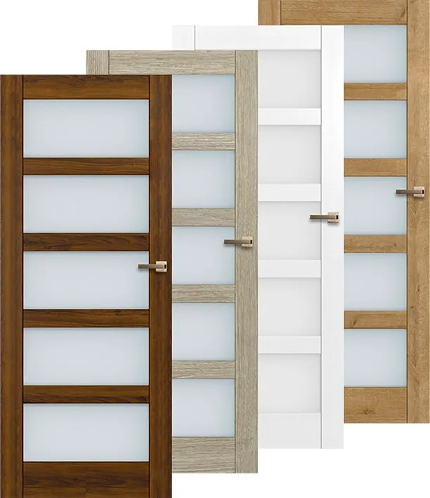 Interiérové dveře vasco doors BRAGA model 6 Průchozí rozměr: 70 x 197 cm, Orientace dveří: Levé dveře, Dekor: Dub Aljaška