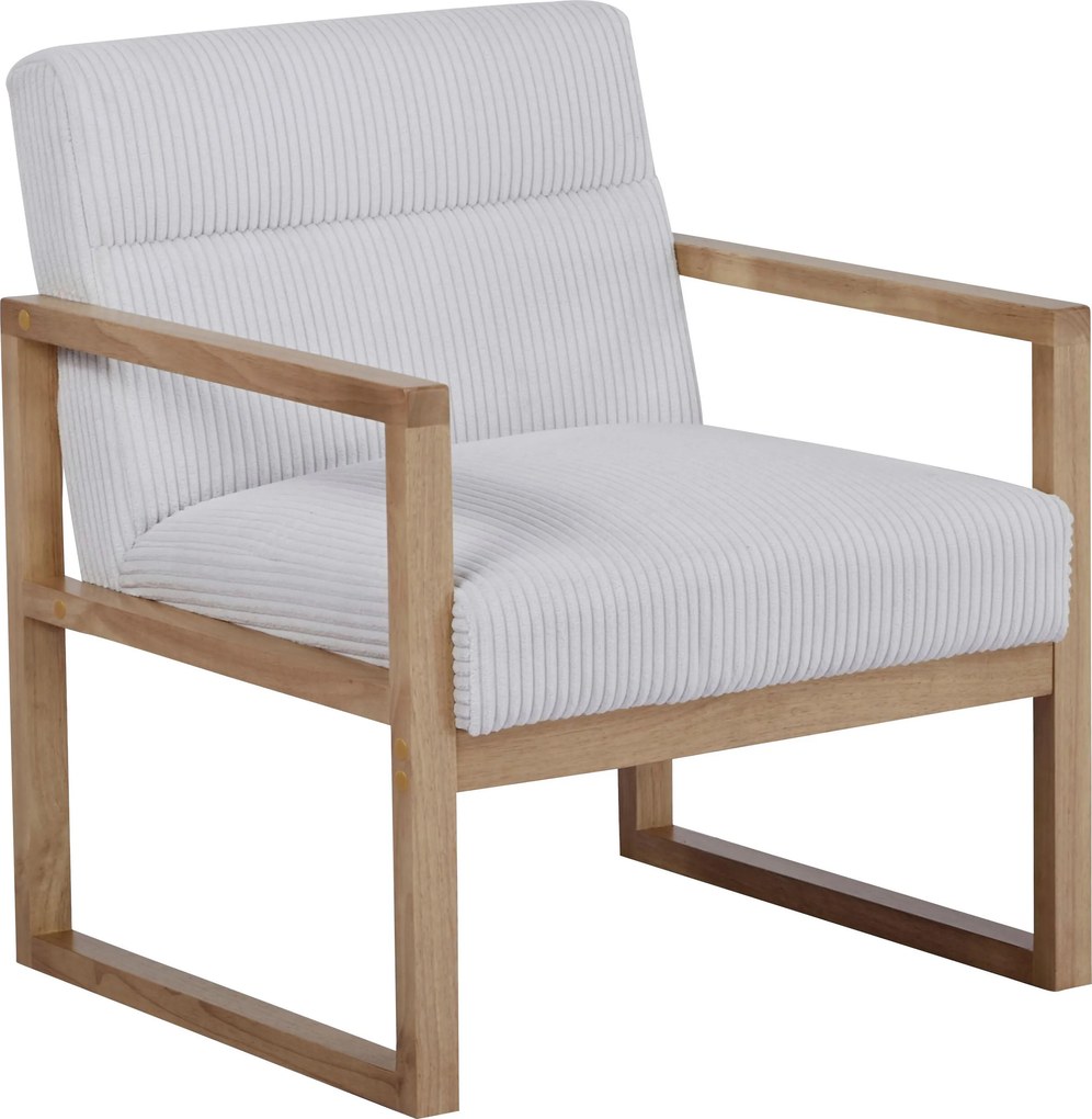 XXXLutz KŘESLO, dřevo, textil, béžová Ti'me - Křesla klasická - 002781010501