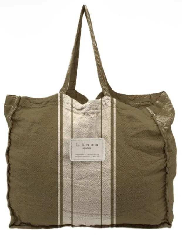 Látková taška Linen Couture Dark Grey, šířka 50 cm